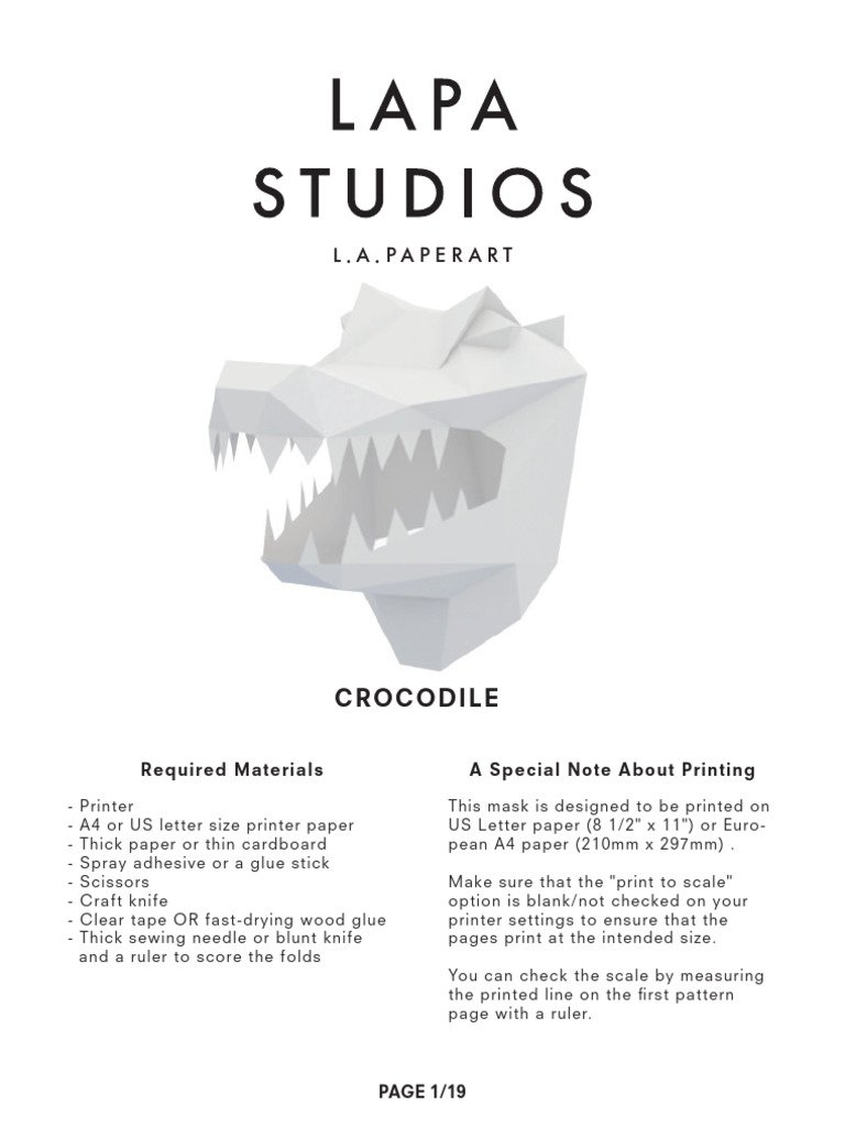 Crocodile | PDF | Adhesive | Printer (Computing)