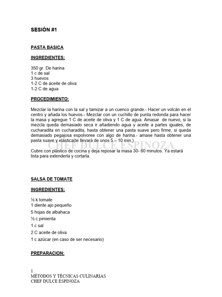 Recetario Mytcu | PDF | Salsa | Cocinando