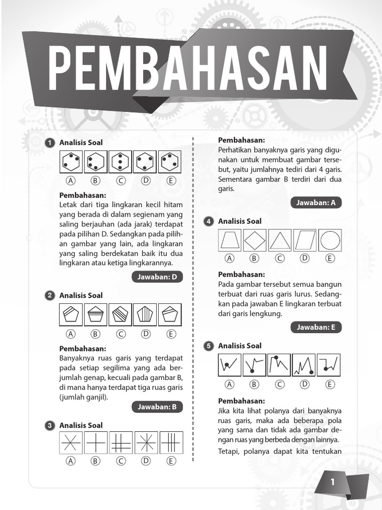 Pembahasan TES SPASIAL KLASIFIKASI GAMBAR | PDF
