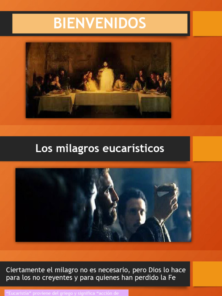 Milagros Eucarísticos y Transubstanciación | PDF | eucaristía | Cristo ...