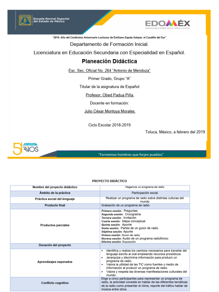 Programa de Radio | PDF | Radiodifusión | Evaluación