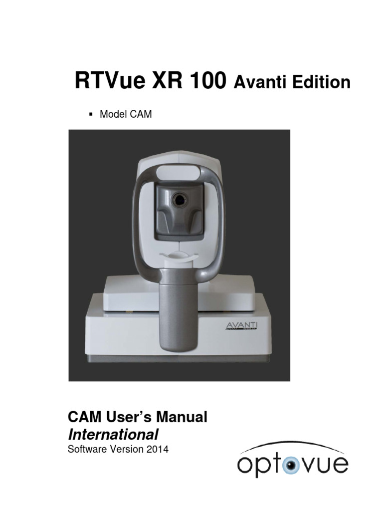 B Optovue XR - Cam ITA | PDF | Cornea | Ophthalmology