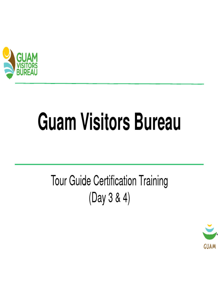 Tour Guide Certification Training Day 3 and 4 | PDF | Tourism | Transport