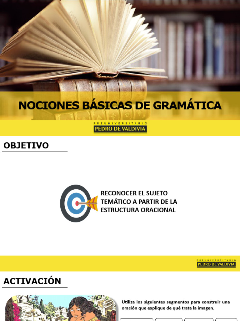 LE04 2024 - Nociones Básicas de Gramática | PDF | Adverbio | Predicado (Gramática)