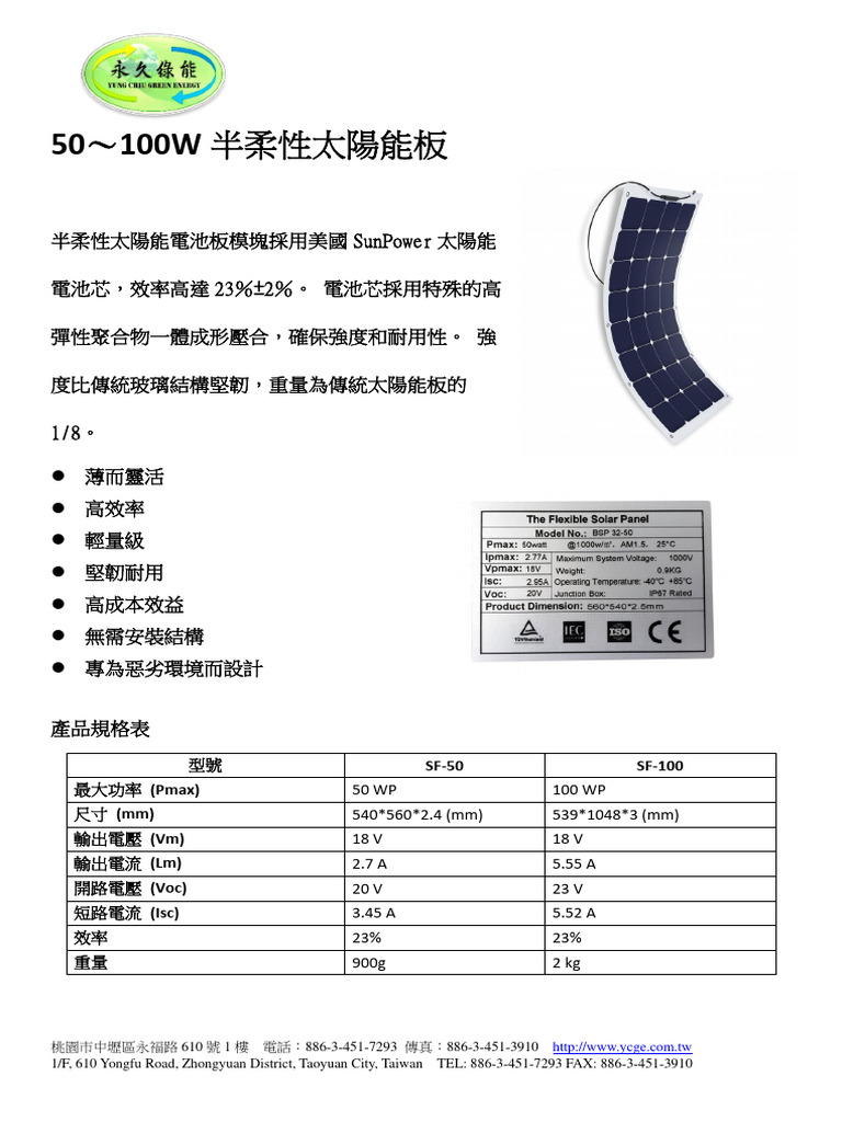 50 - 100W Solar System DM | PDF | Solar Panel | Sustainable Energy