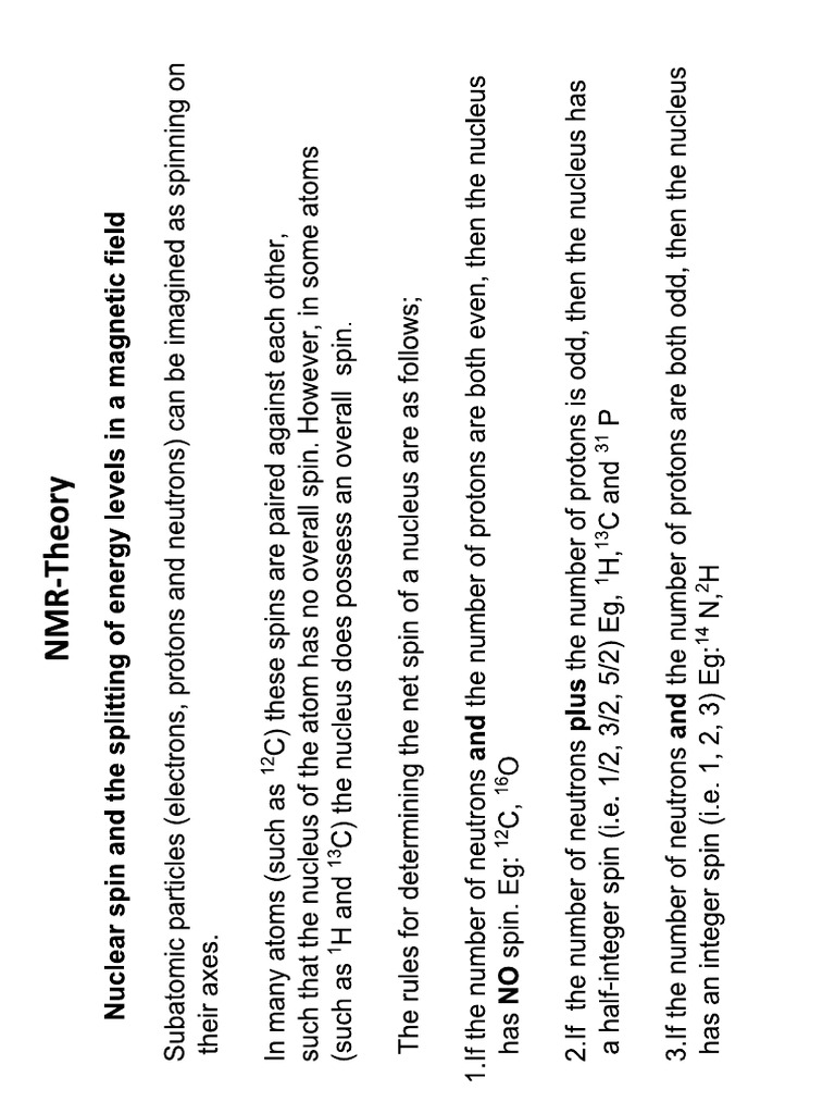 Unit 2NMR | PDF