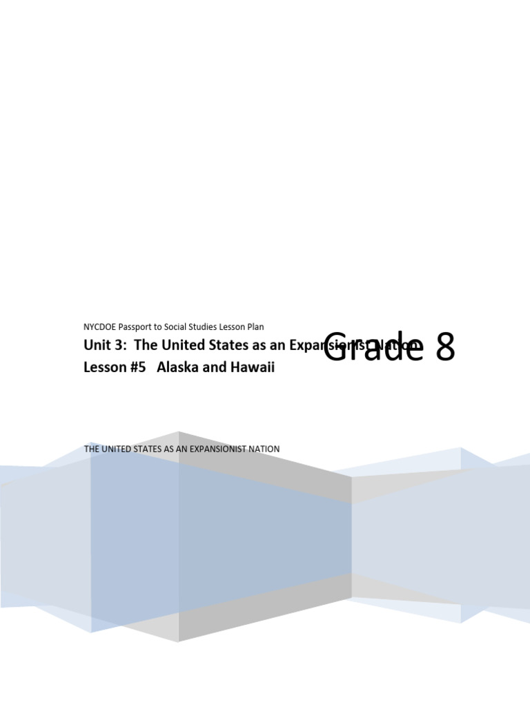 Alaska & Hawaii: U.S. Expansion Lesson | PDF | Imperialism | The United ...