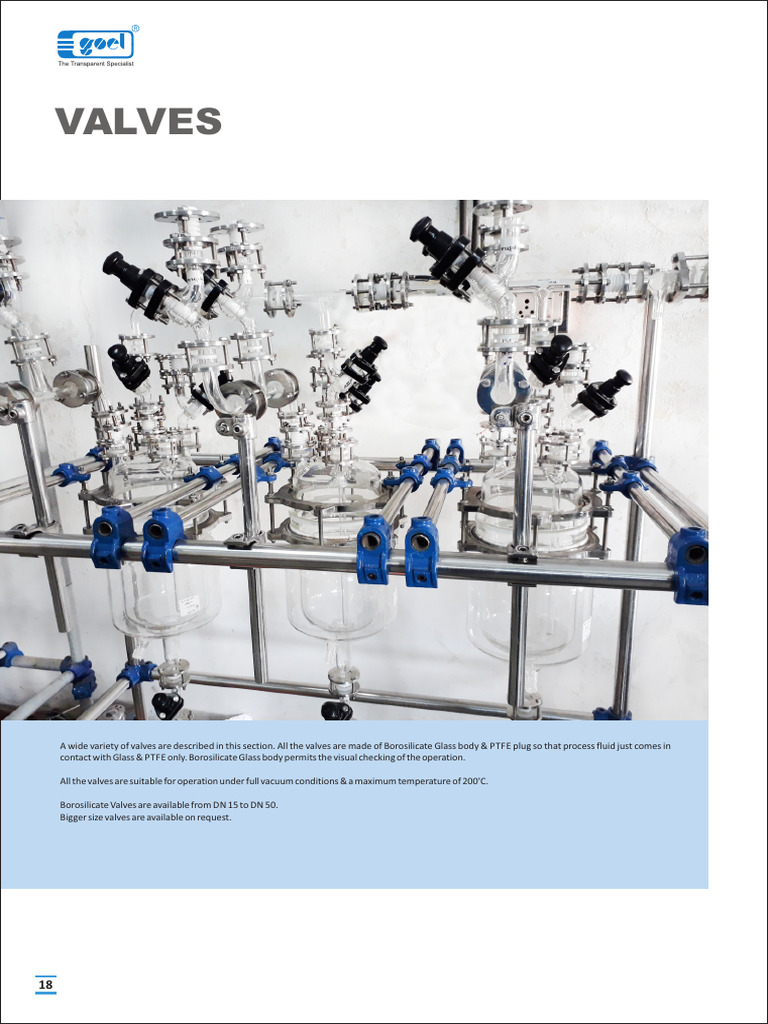Glass Valves - Goel Scientific - Canada | PDF | Valve | Gases