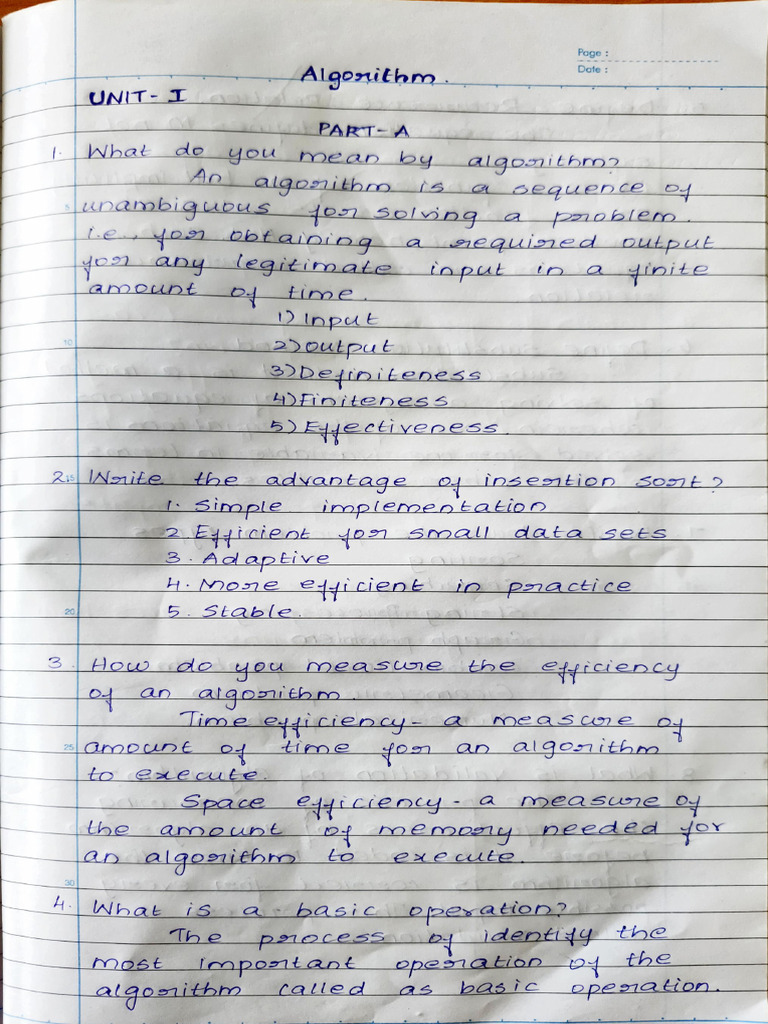 Algorithm Unit 1 Q &A | PDF | Mathematical Logic | Mathematical Relations