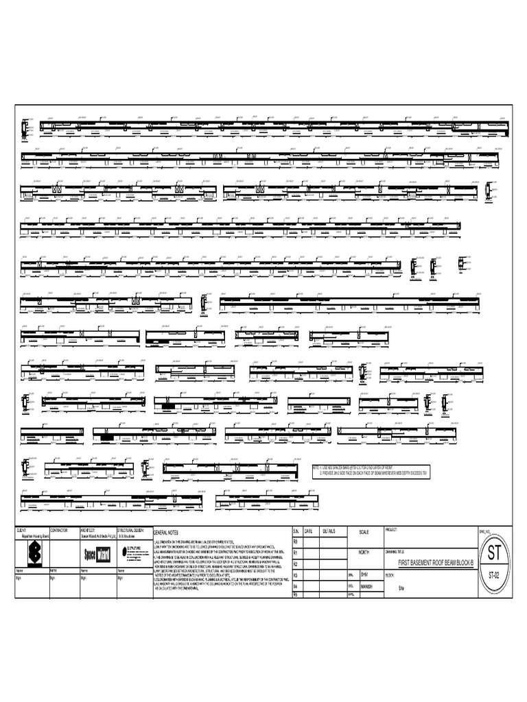 Basement Roof Beam Block B 1 Pdf Building Technology Building