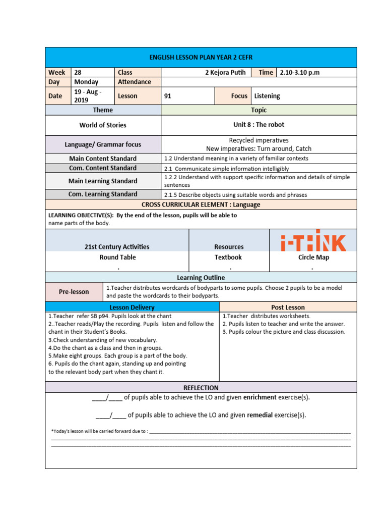 Year 2 RPH Week 28 | PDF | Lesson Plan | Teachers