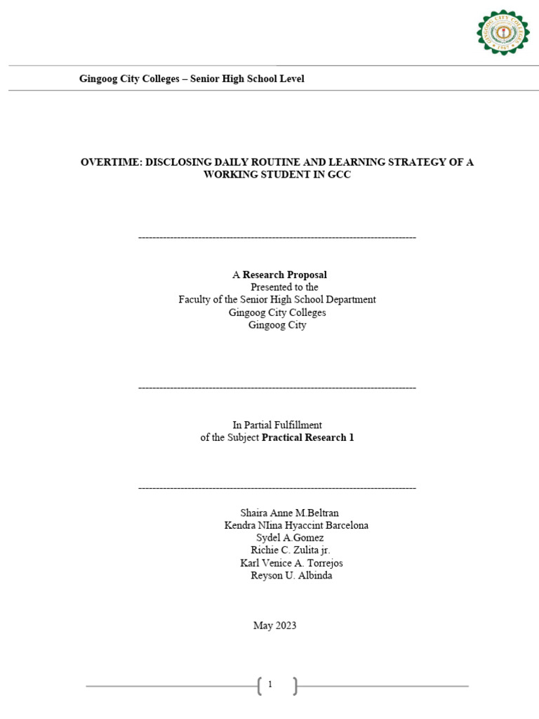 Working Student Strategies at GCC | PDF | Prediction | Regression Analysis