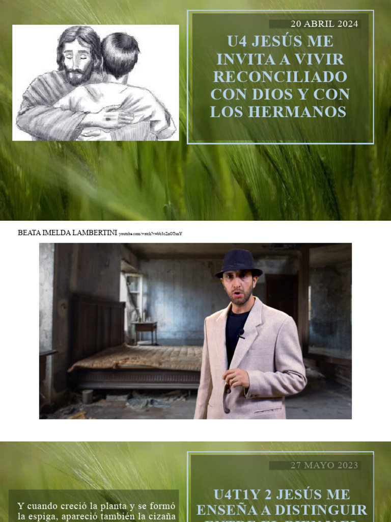 U4 T1 y 2 La Presencia Real y Misteriosa de Jesús | Descargar gratis PDF | Pecado | eucaristía