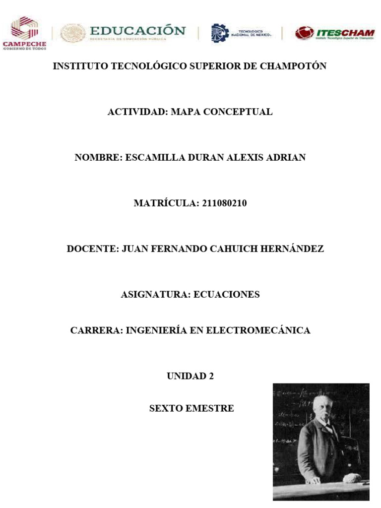 UNI2.AC3-TC - Alexis Adrian Escamilla Duran | PDF | Ecuaciones | Ecuaciones diferenciales