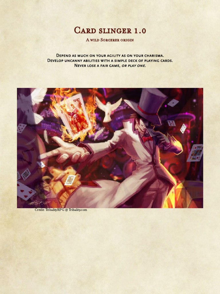 Card Slinger v1.0 by Kaya - The - Nerd-1 | PDF | Playing Cards | Gaming ...