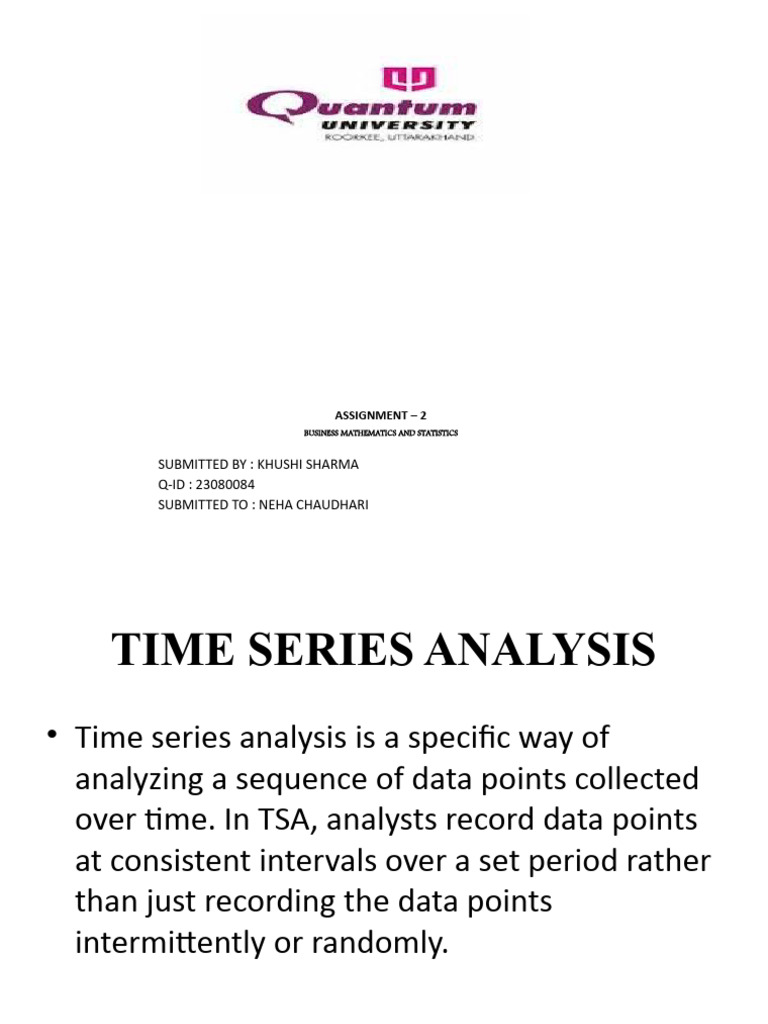 Assignment2 BMS | PDF | Time Series