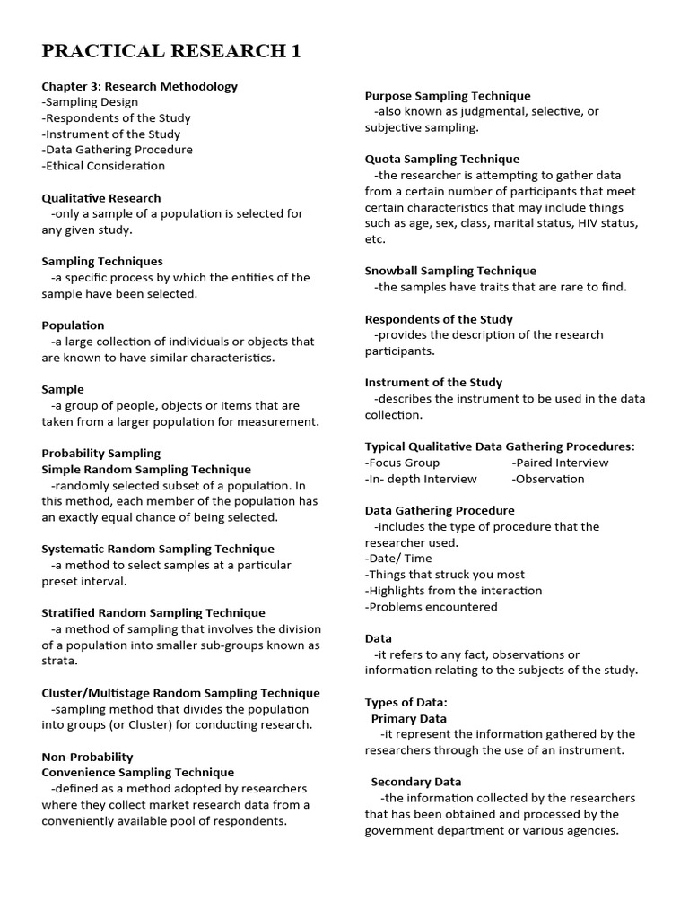 Research Methodology Guide | PDF | Sampling (Statistics) | Methodology