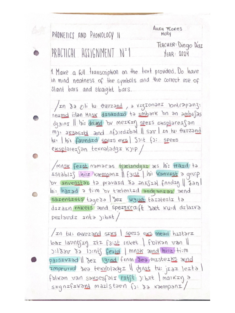 Practical Assignment N1 | PDF