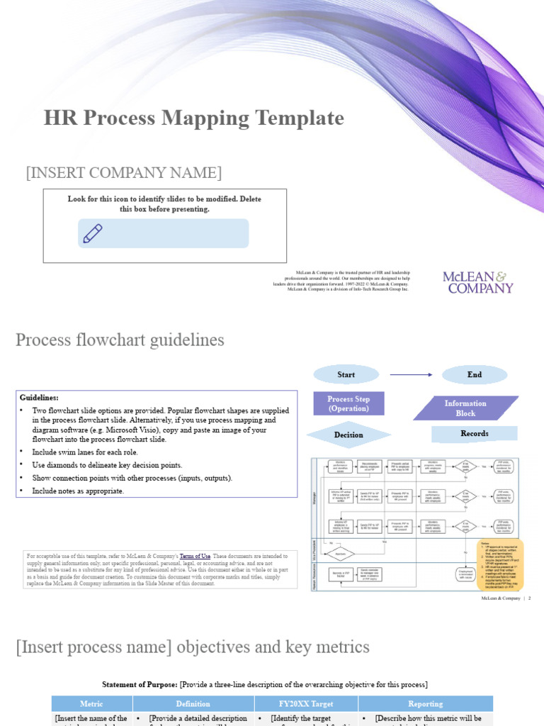 HR Process Mapping Template Guide | PDF | Computing | Information ...