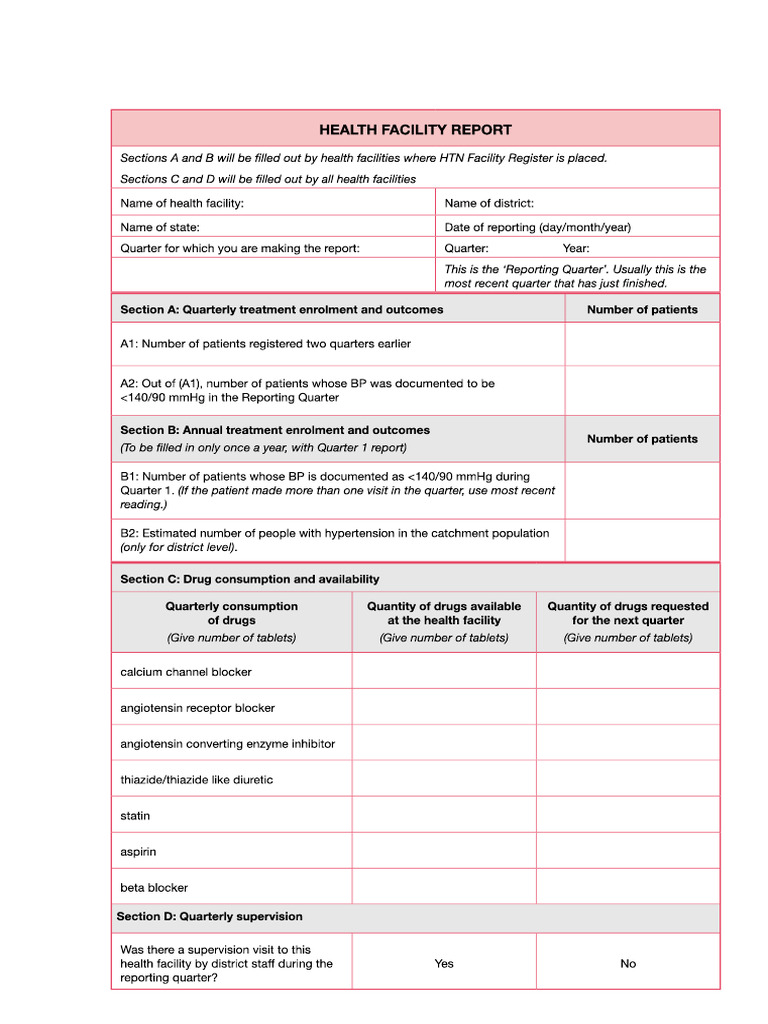 Health Facility Report | PDF