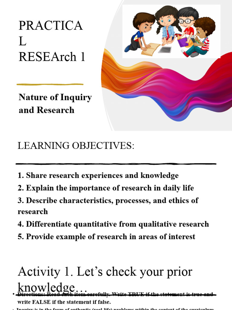 The Nature of Inquiry and Research | PDF | Knowledge | Inquiry