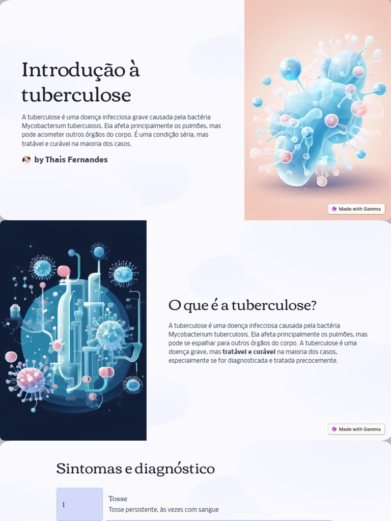 Tuberculose: Sintomas, Diagnóstico e Tratamento | PDF | Tuberculose ...