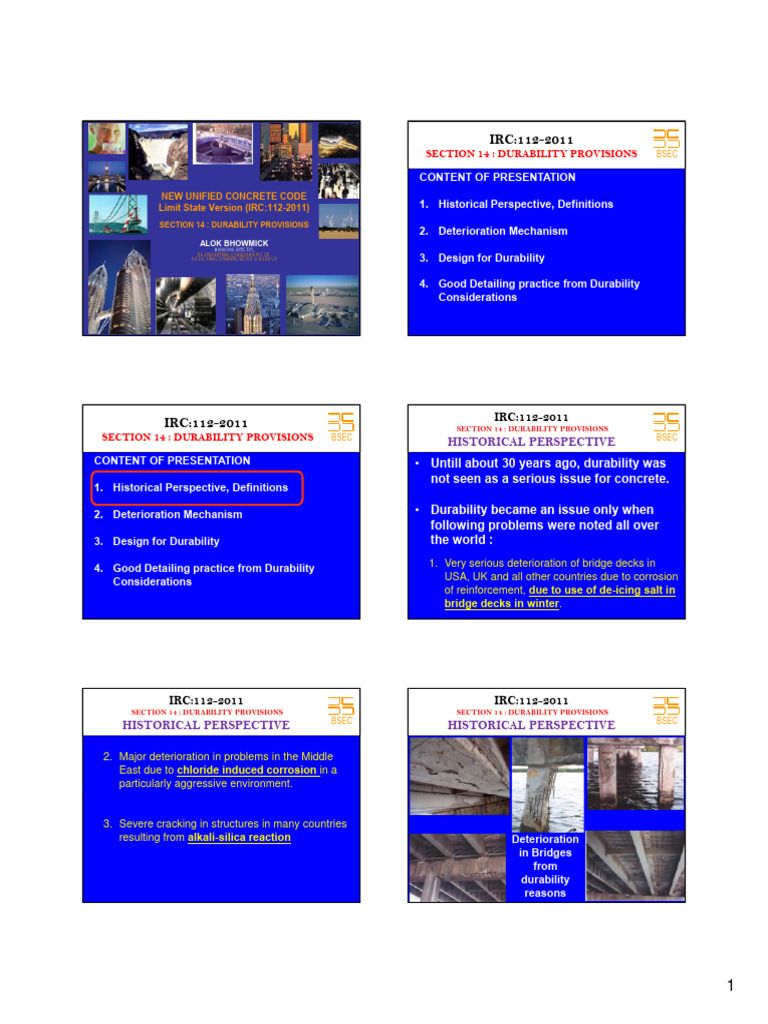 Durability Provisions in Concrete Code | PDF | Concrete | Corrosion