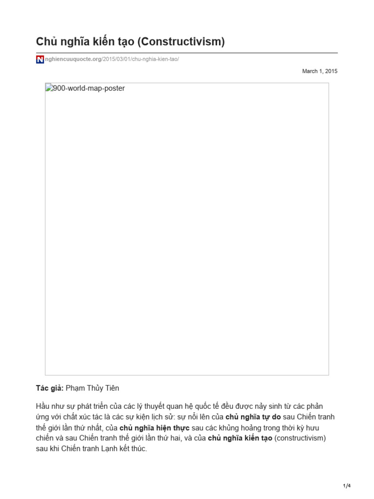 Chủ nghĩa kiến tạo Constructivism | PDF