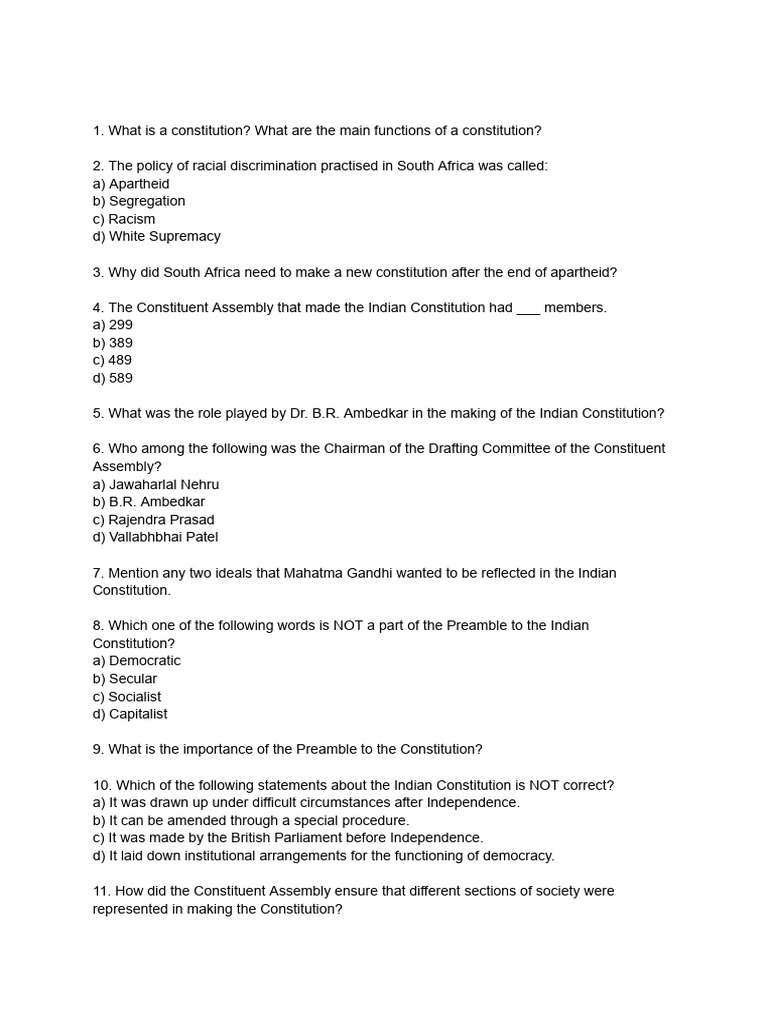 Key Concepts of Constitutions Explained | PDF | Government | Political ...
