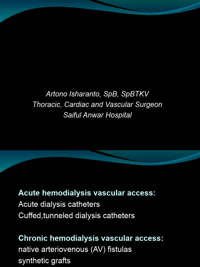 AV Shunt-ARI | PDF | Hemodialysis | Medical Specialties