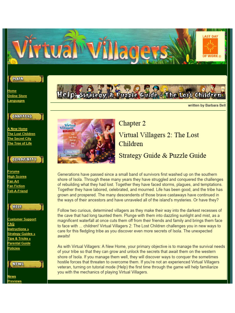 virtual villagers 2 | PDF