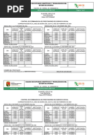 Planilla de Control Horas de Servicio Social | PDF