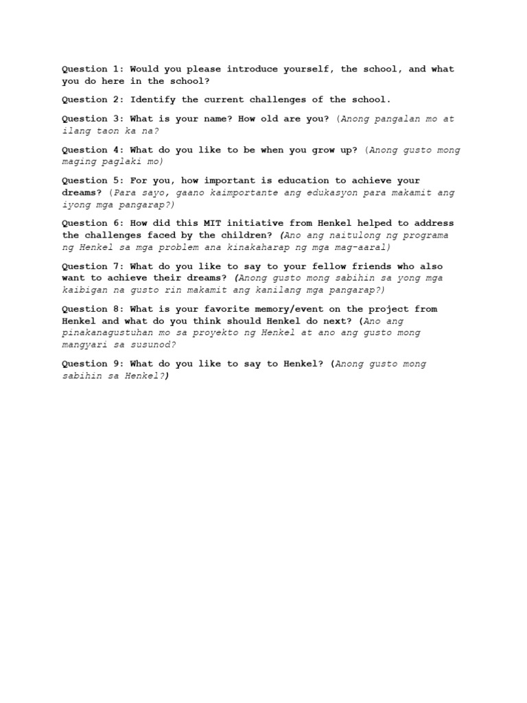 MDM I2L Video Questions | PDF