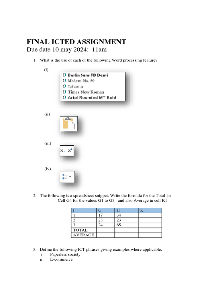 Semester - Final Ict Assignment | PDF | Software | Information Technology