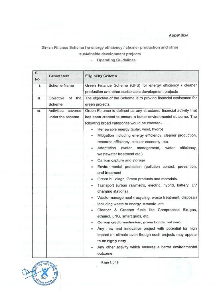 Green Scheme Guidelines | PDF