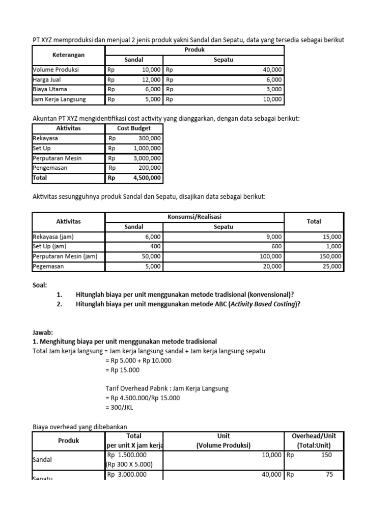 Jawaban Latihan Soal ABC | PDF | Komputer