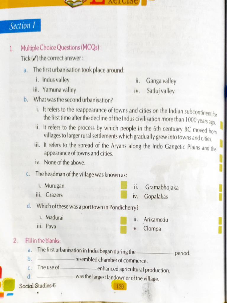 Class6 Worksheet 2 | PDF | Asia | South Asia
