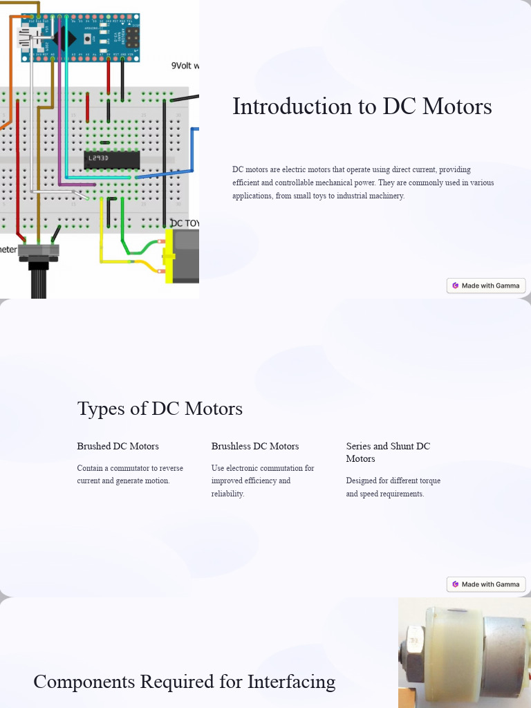 Introduction To DC Motors | PDF | Electric Motor | Direct Current