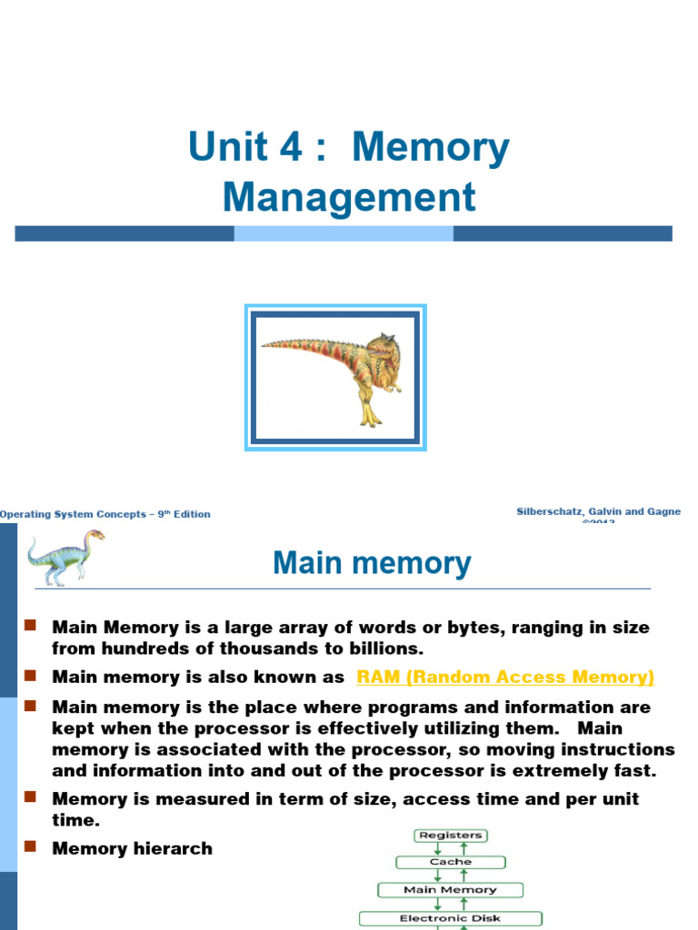 Unit 4 (Kca 203) | PDF | Computer Data Storage | Process (Computing)