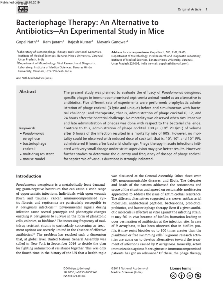 A - Bacteriophage | PDF | Bacteriophage | Pseudomonas Aeruginosa