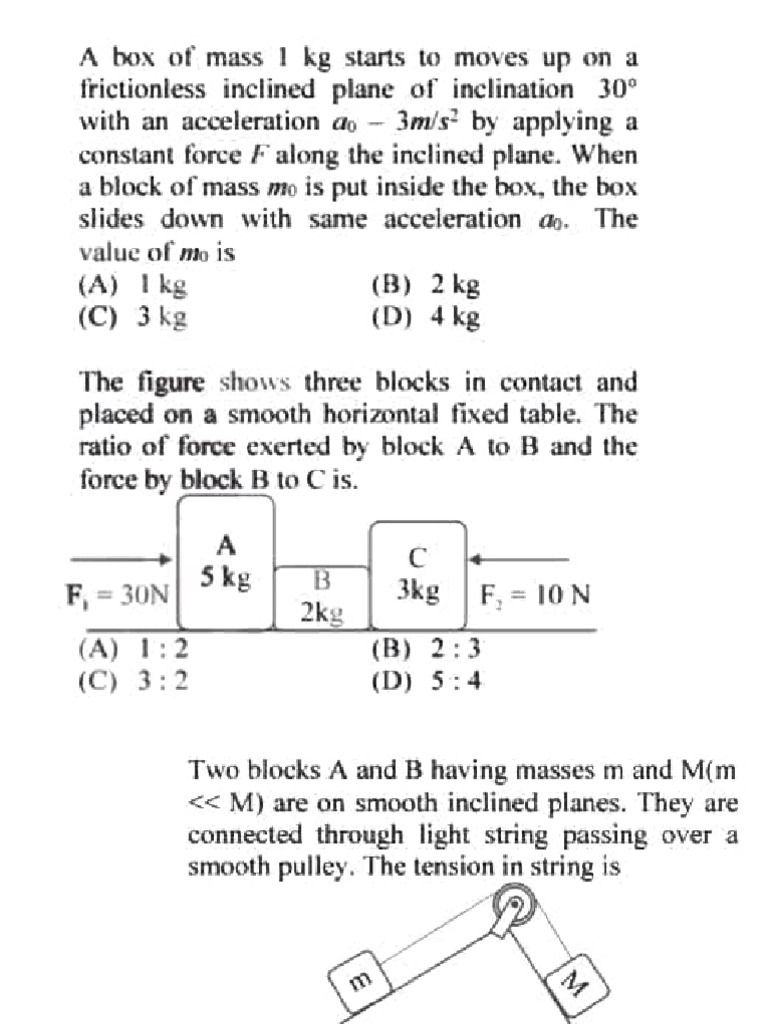JEE (Main+Advance) English Unit 3 | PDF | Force | Physical Phenomena