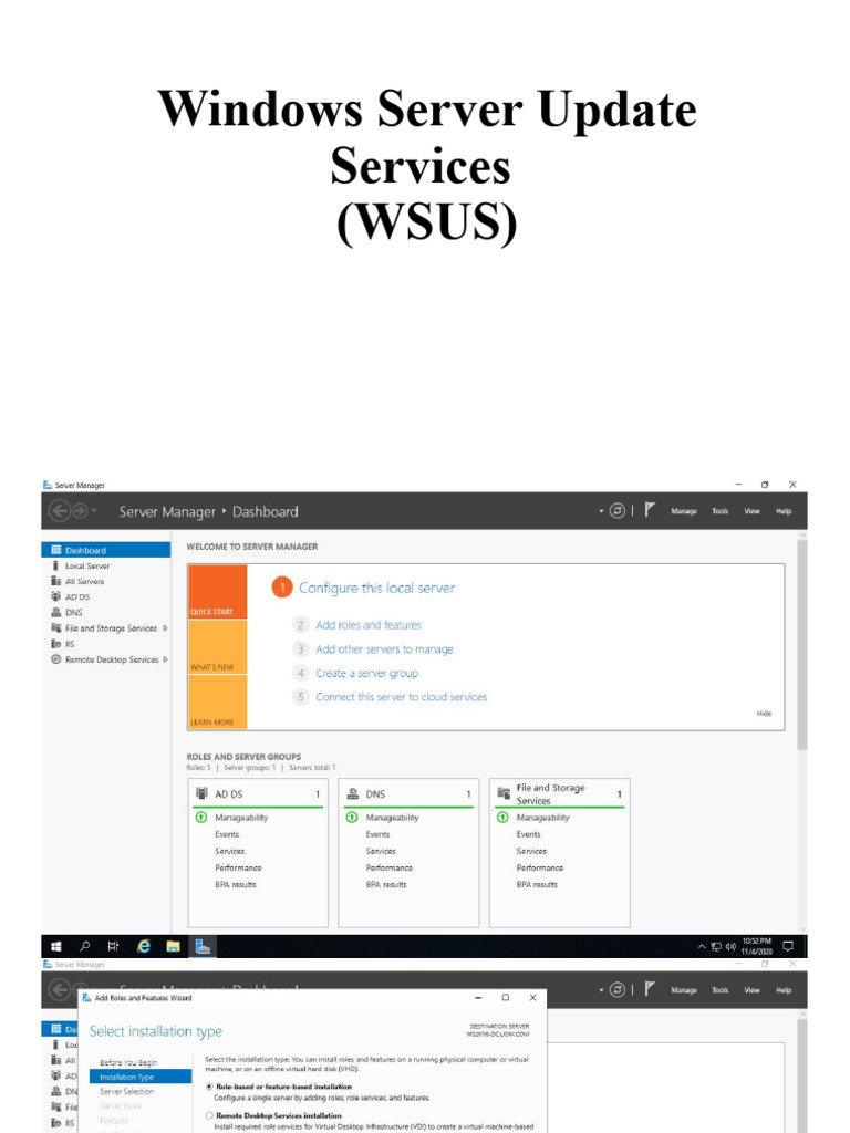 Windows Server Update Services2 (WSUS) | PDF