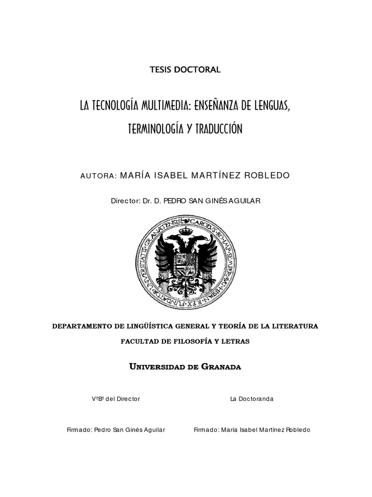 Tesis Doctoral | PDF | Lingüística | Informática