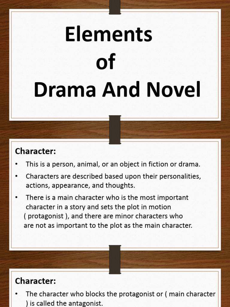 Elements of Drama and Novel by Madam Saira Anwar | PDF | Plot (Narrative) | Narration