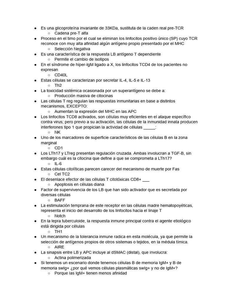 Kubyinmuno Final | PDF | Sistema inmune | Célula T