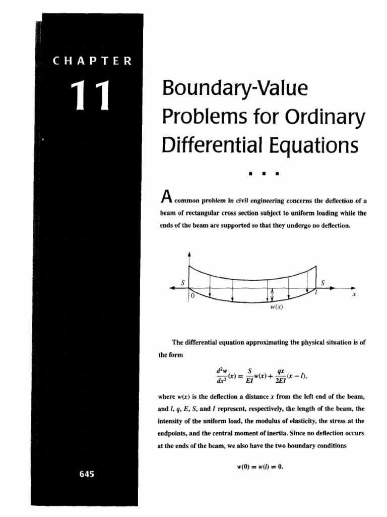 Linear and Nonlinear Shooting Method | PDF | Beam (Structure) | Boundary Value Problem