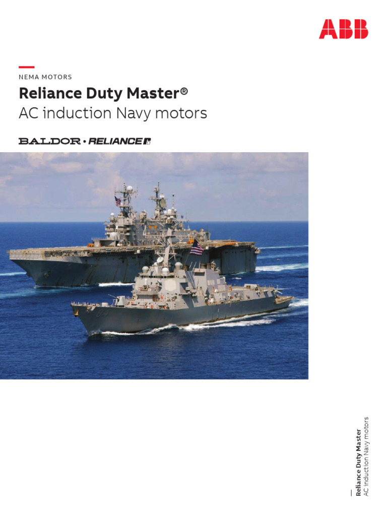 Baldor Navy & Marine Certified Motors | PDF | Engines | Pump