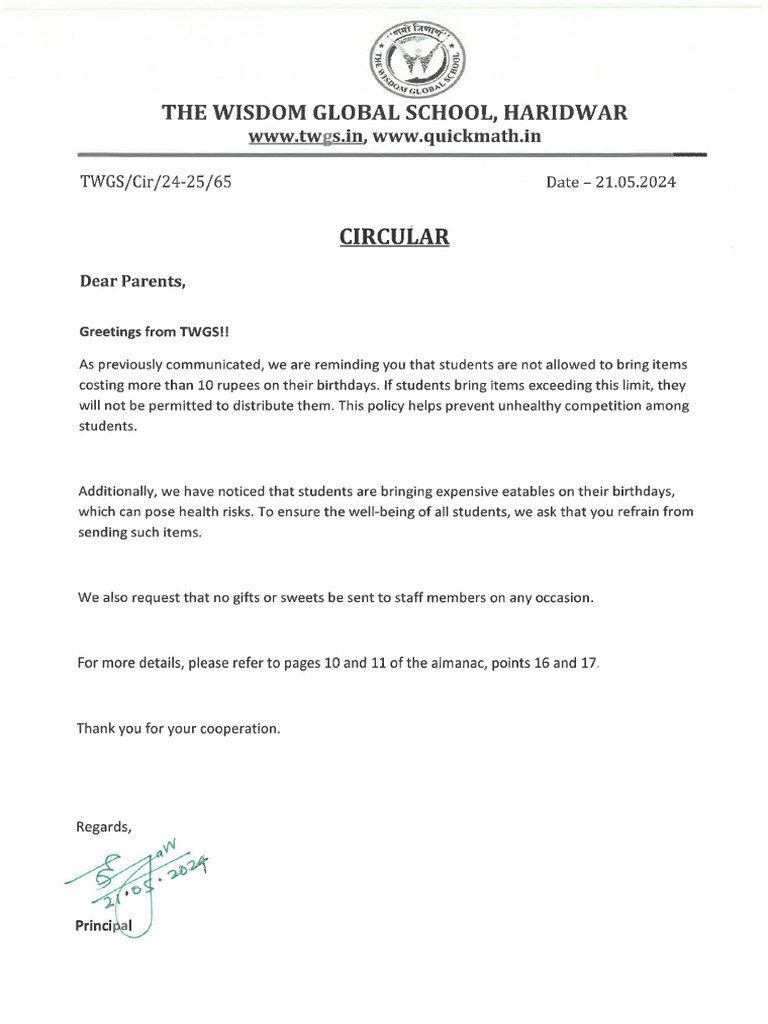 65 Birthday Guidelines | PDF