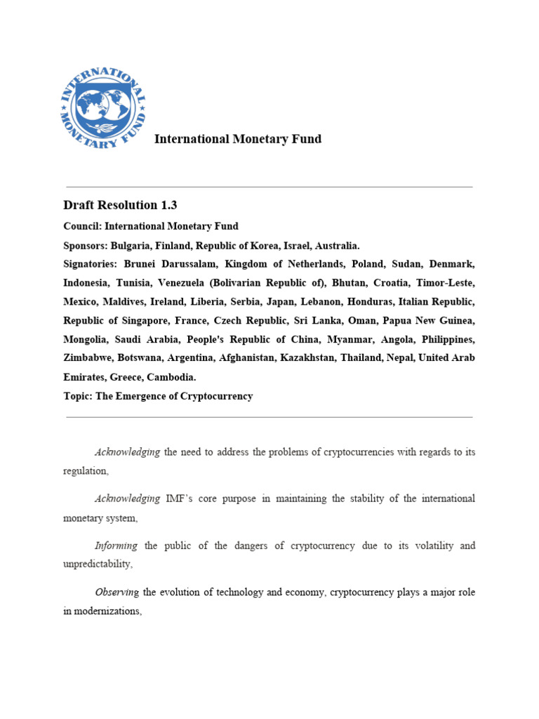 DR IMF 1.2-Print | PDF | Cryptocurrency | Computer Security