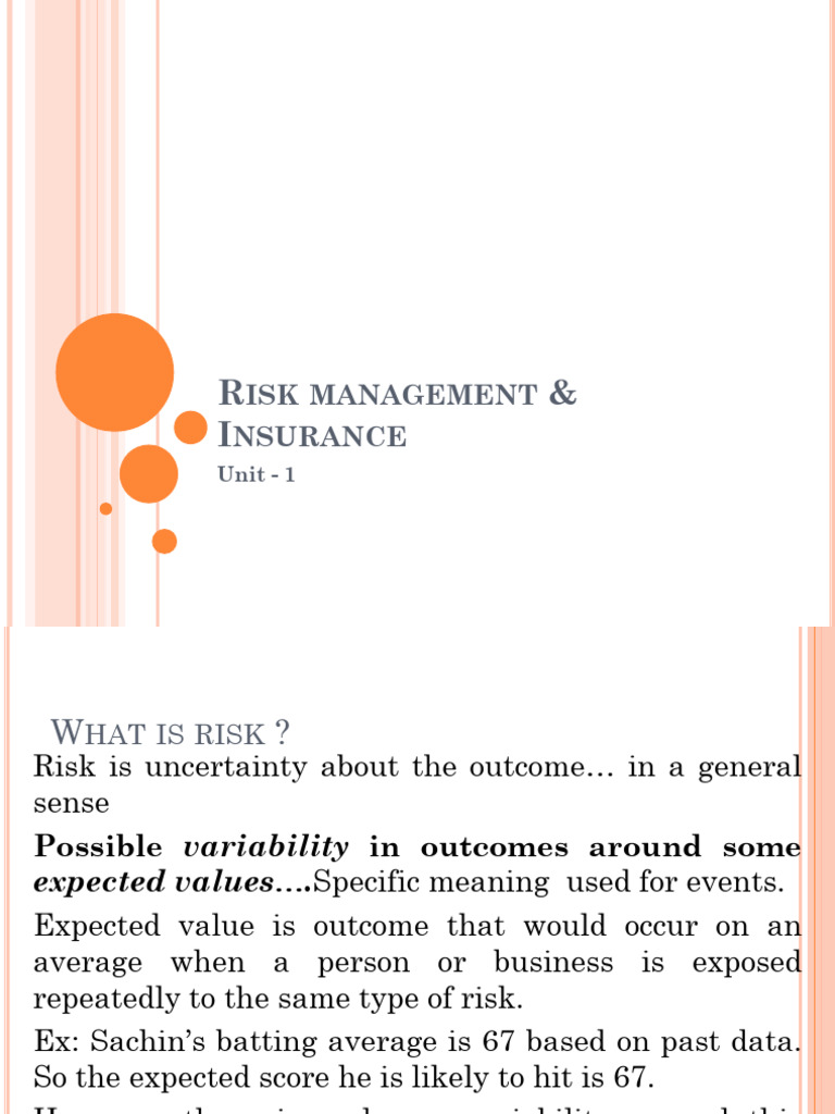 Module 1 Risk Management-1 | PDF | Tort | Risk